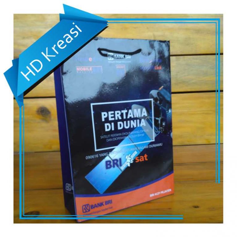 Paper Bag Bank BRI Print Logo | HD Kreasi Goodie Bag