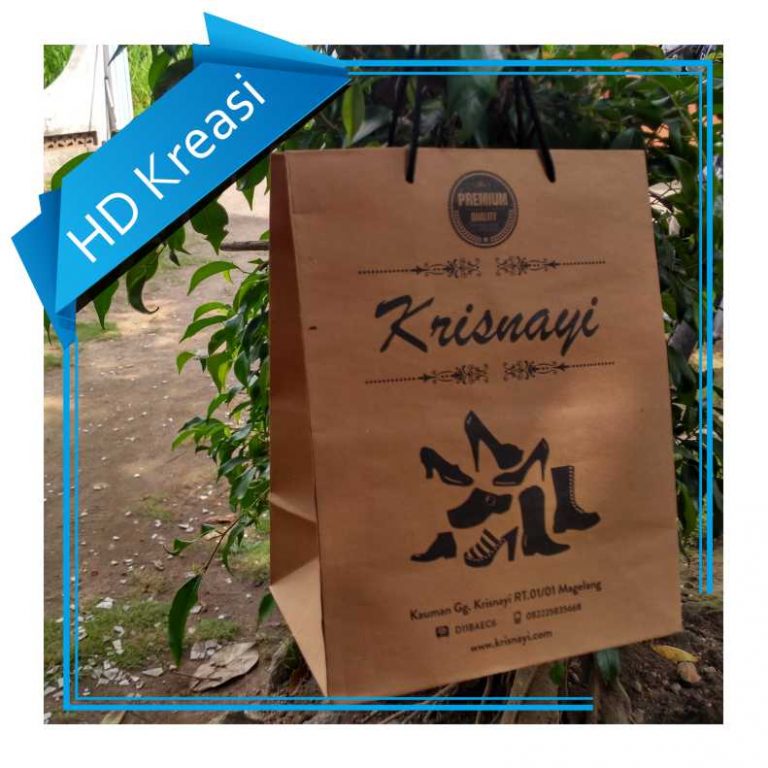 Paper Bag Toko Sepatu | Paper Bag Sepatu Custom Harga Murah